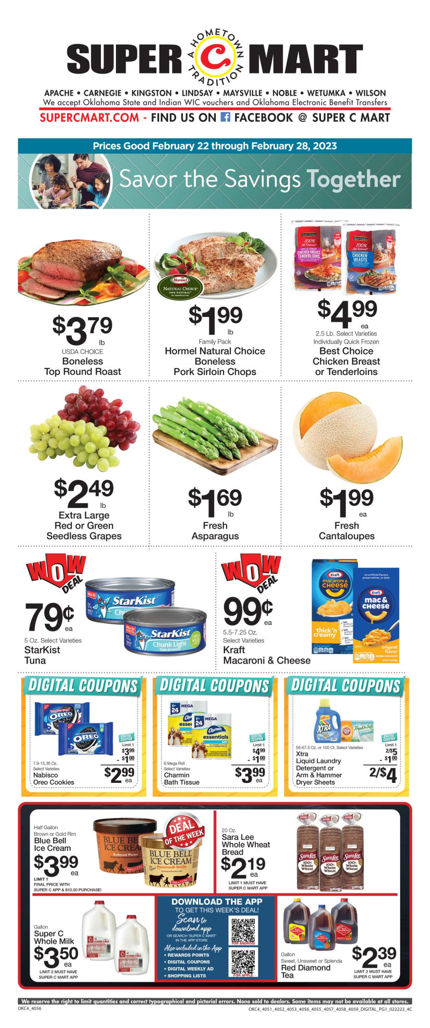 Savor the Saving Together at your local Super C Mart – Shopper News Note