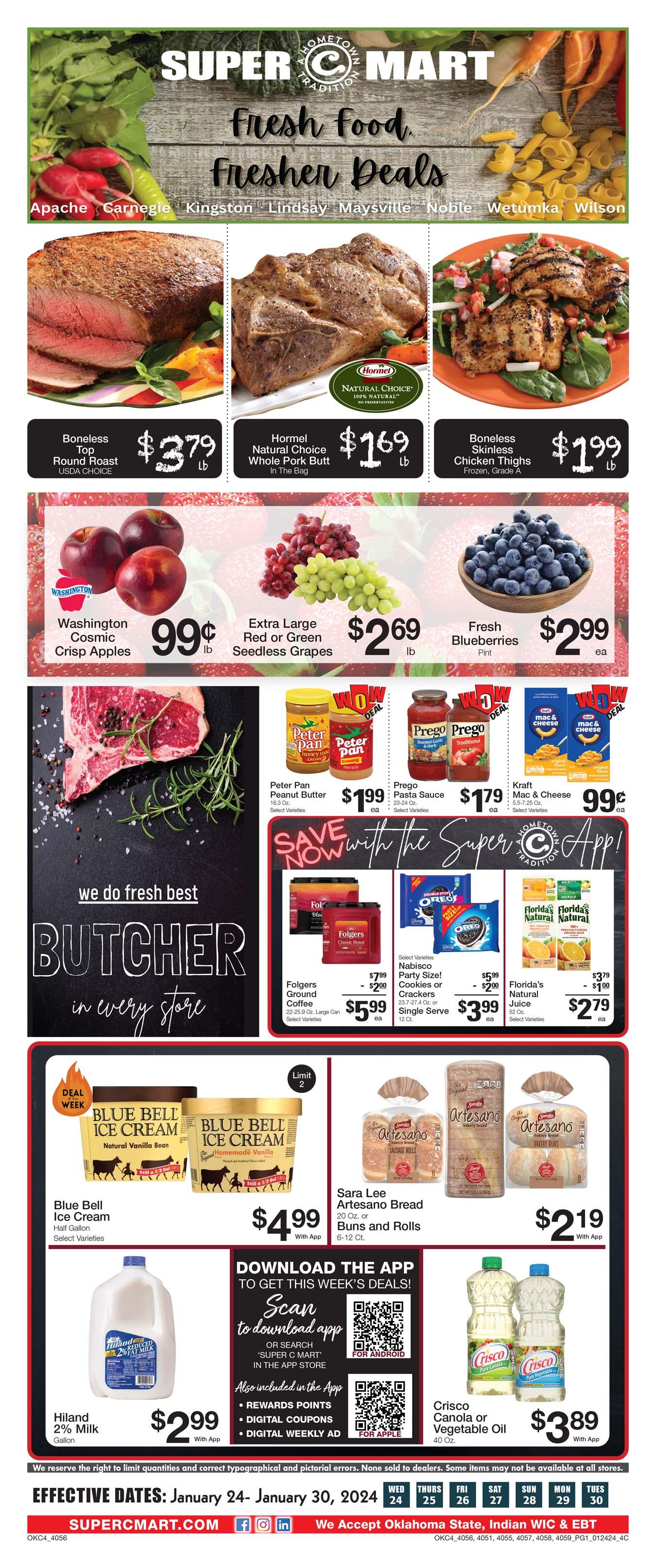 Fresh Food, Fresh Deals from your hometown Super C Mart – Shopper News Note