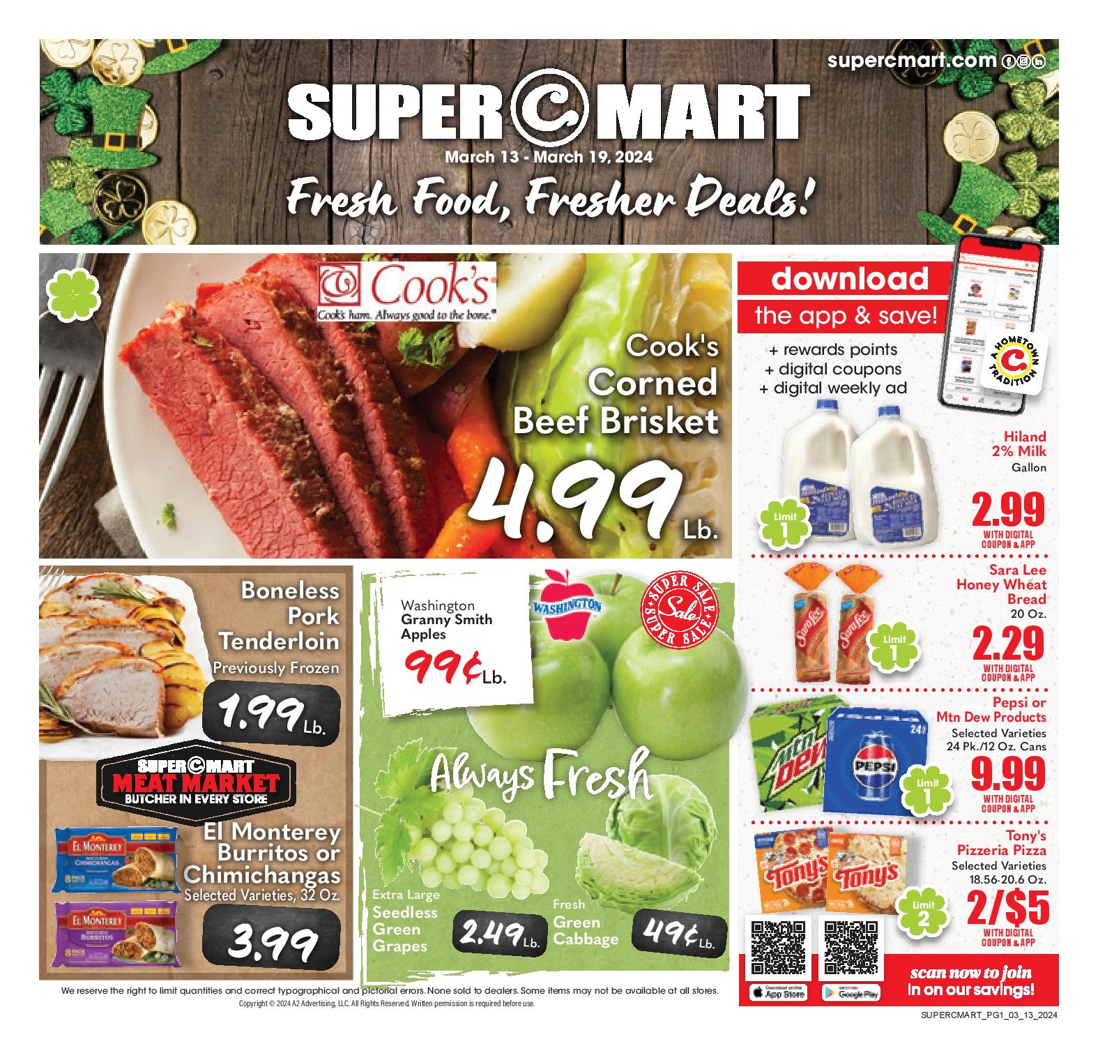 Fantastic Deals from your hometown Super C Mart – Shopper News Note