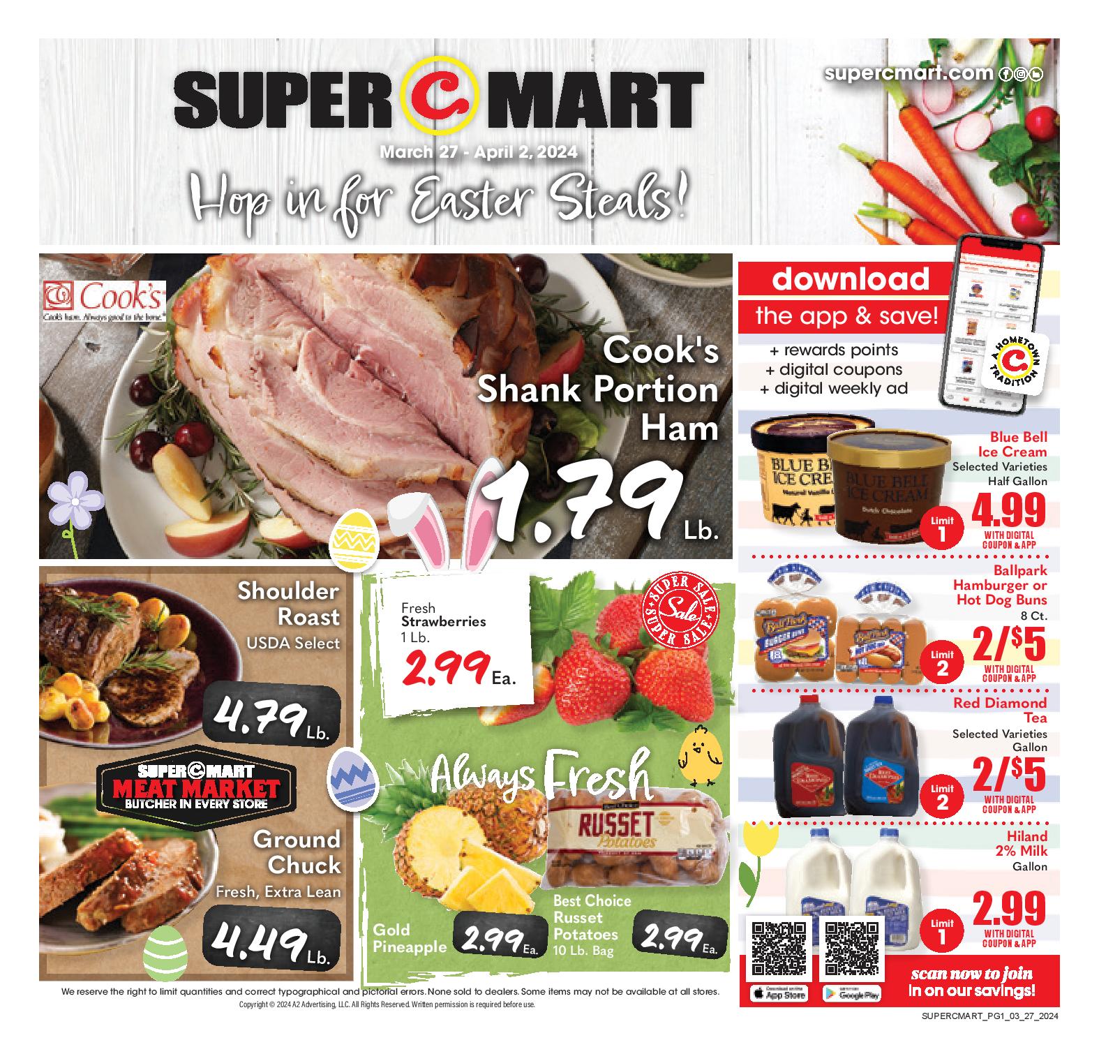 Hop in for Easter savings at your hometown Super C Mart – Shopper News Note