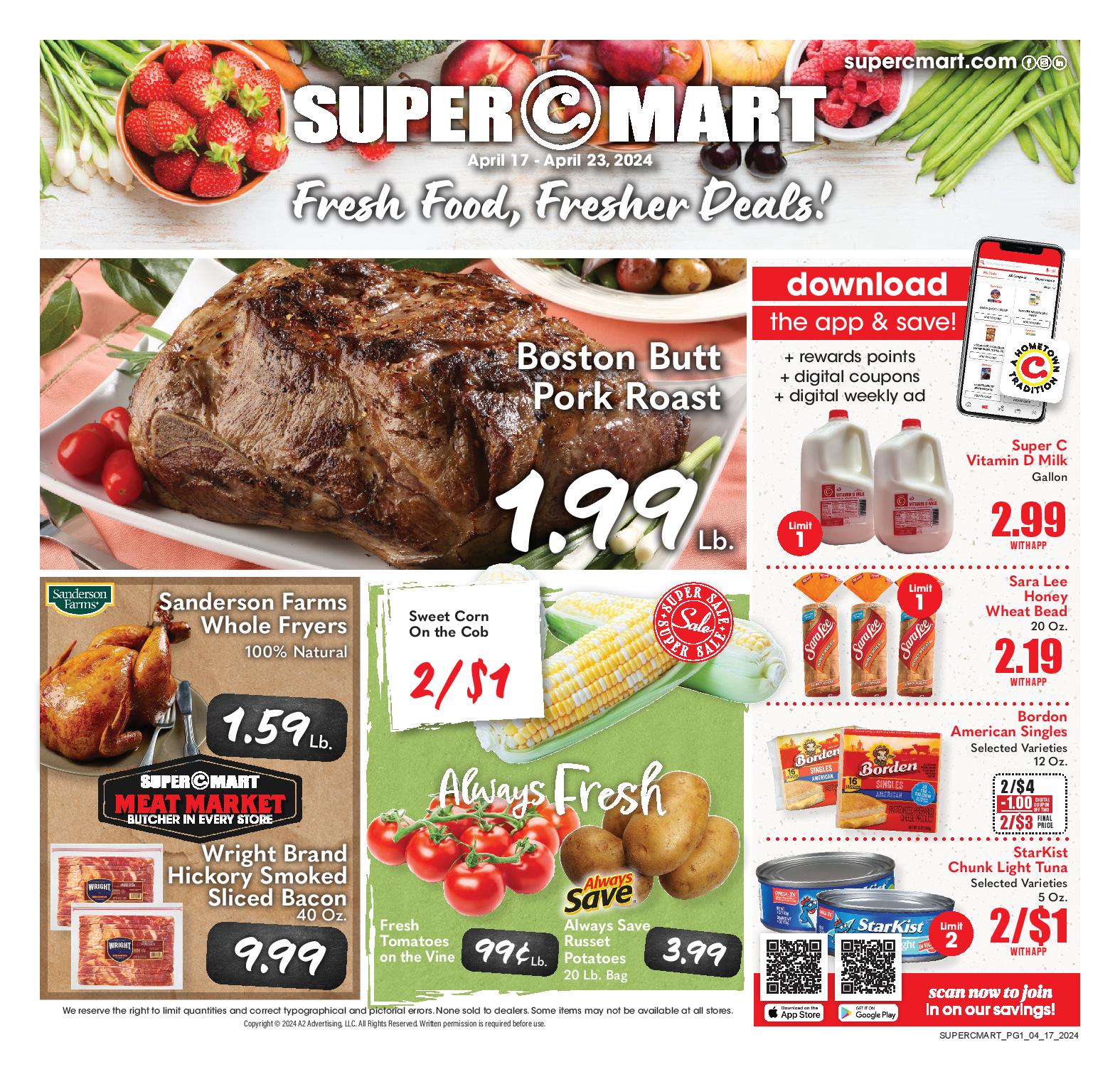 Fresh Food, Fresh Deals at your hometown Super C Mart – Shopper News Note